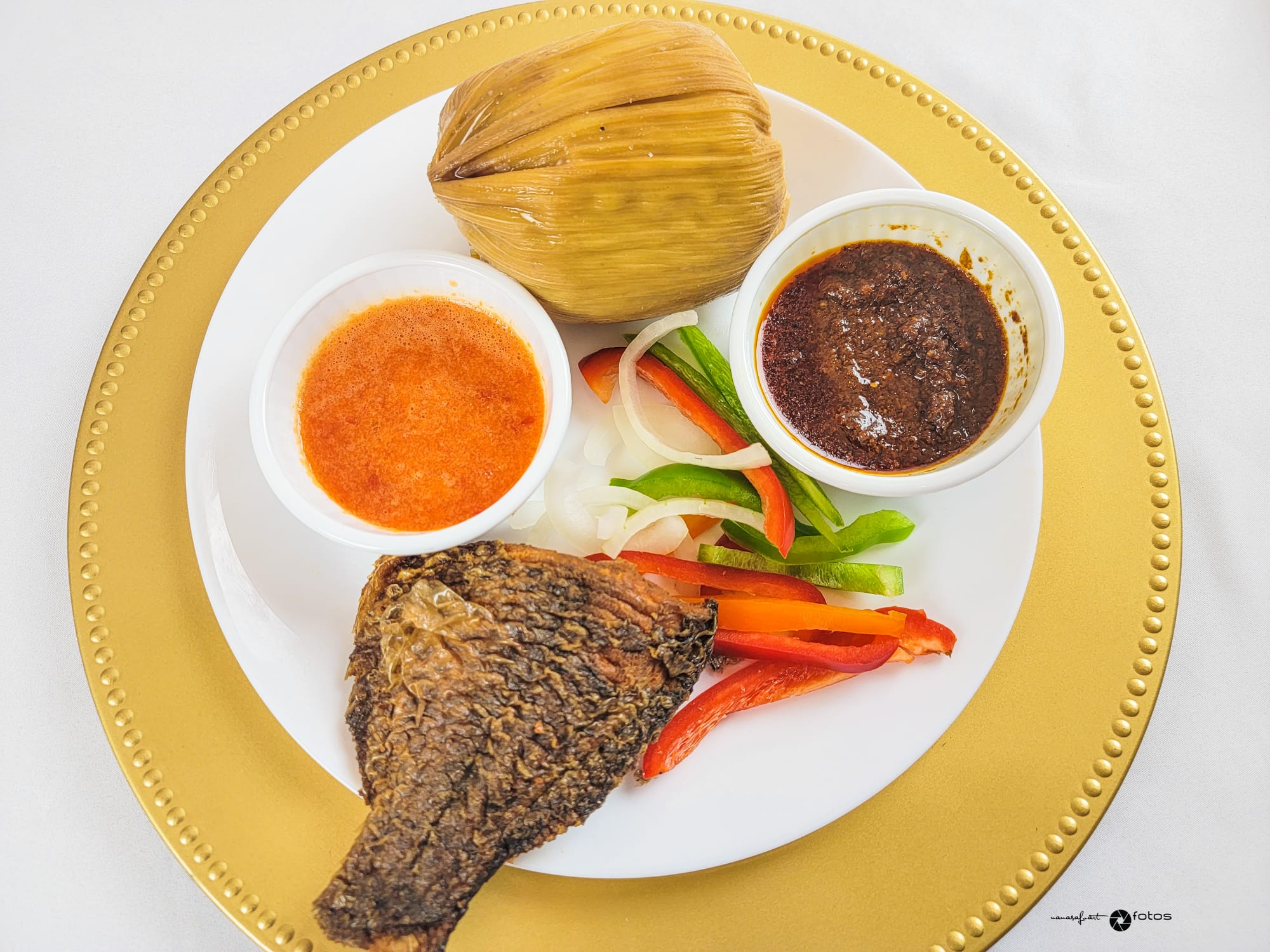 Kenkey and Fried Fish with Hot Sauce | Lormnava Afrik Cuisine